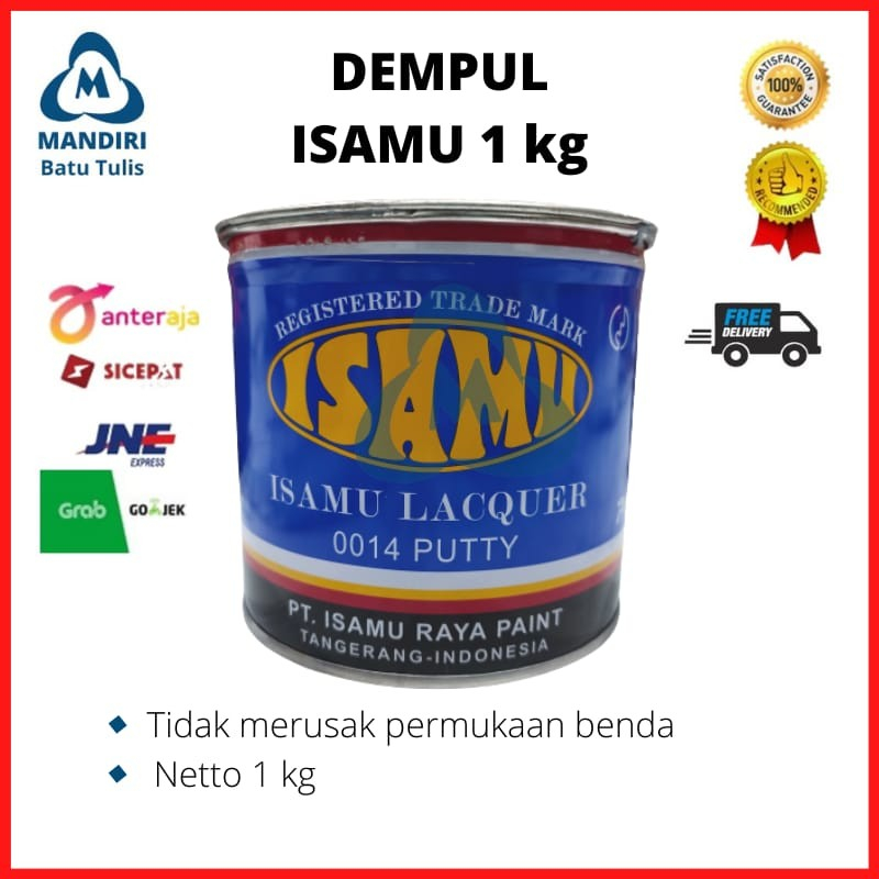 Jual Dempul Isamu 1kg / Dempul Mobil Besi Kayu 0014 Putty / Isamu ...