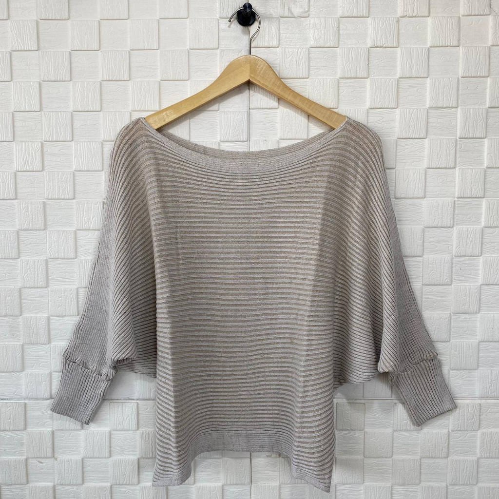 Jual Rajut batwing polos/blouse oversize wanita/atasan wanita jumbo big ...