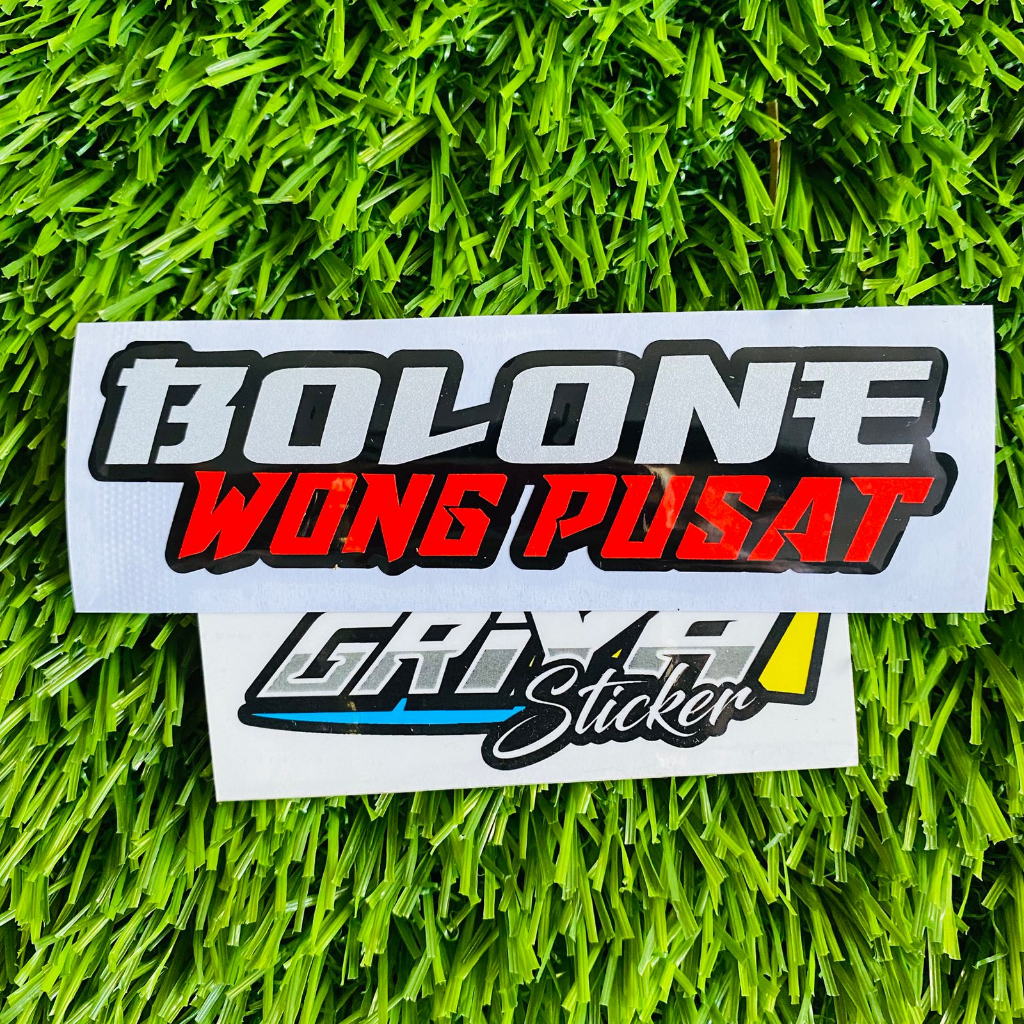 Jual Stiker BOLONE WONG PUSAT sticker cutting WONG PUSAT VIRAL | Shopee ...