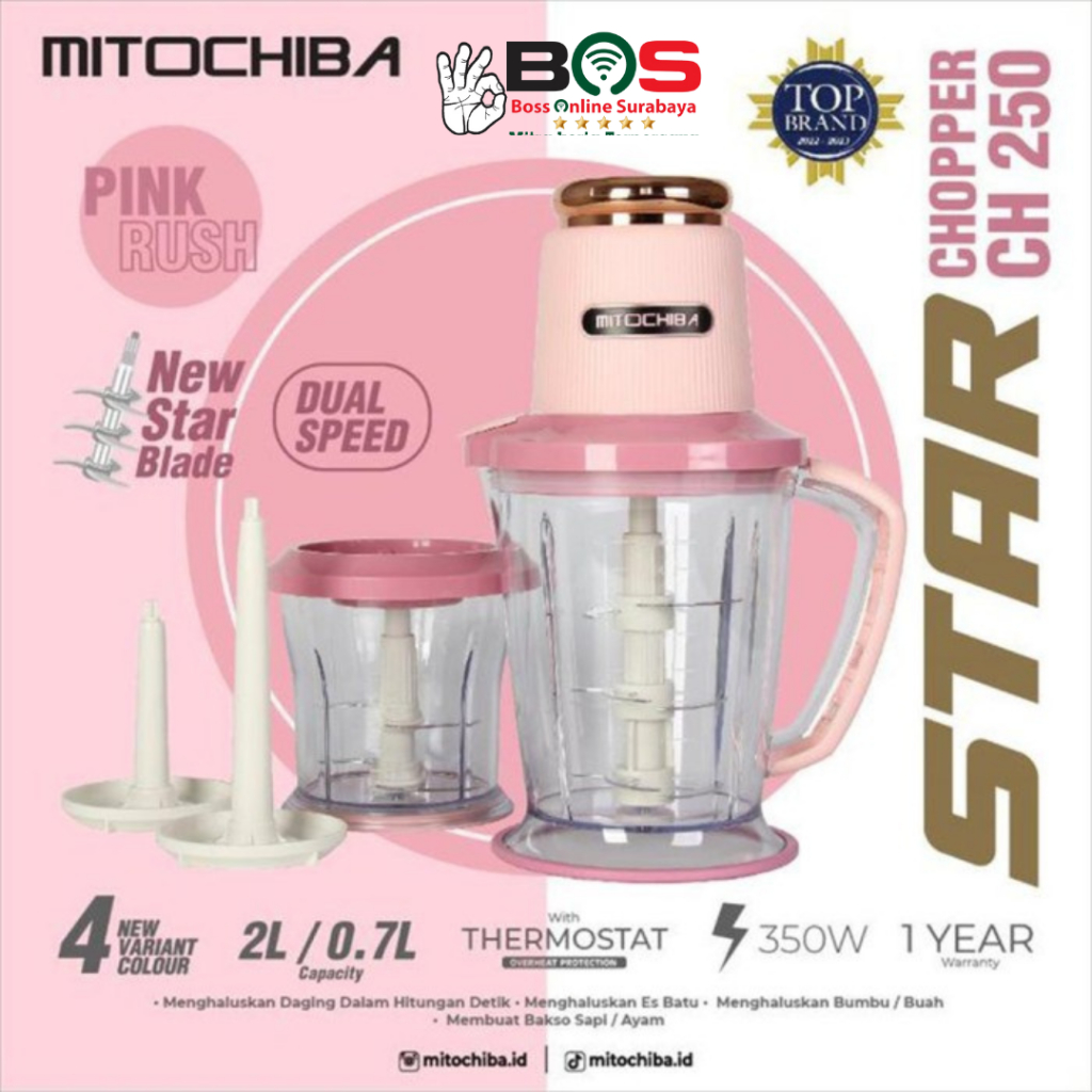 Jual MITOCHIBA Star Chopper CH 250 Pengolah Daging Bumbu Buah ...