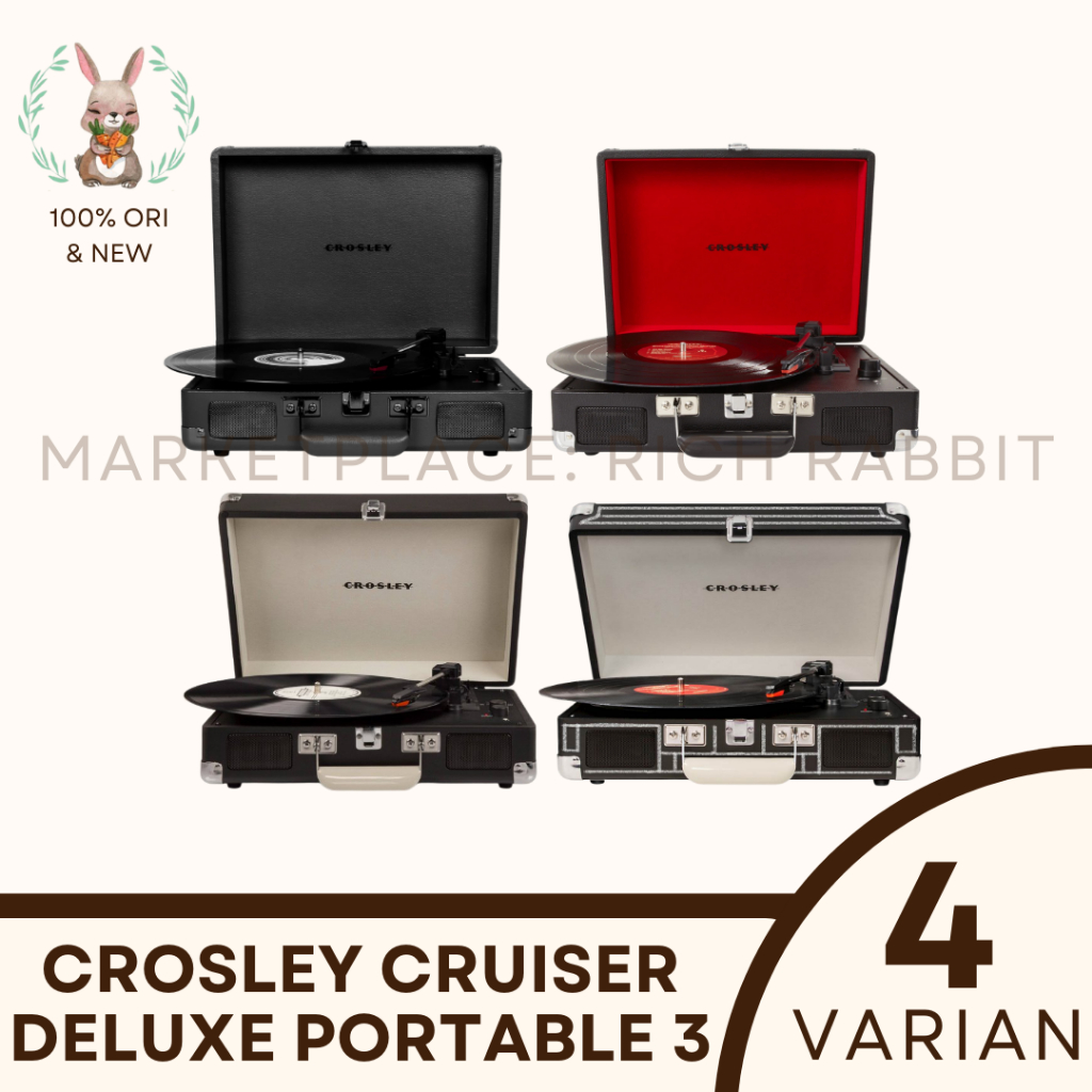 Jual Crosley CR8005D-BK Cruiser Deluxe Portable Piringan Hitam Vynil ...