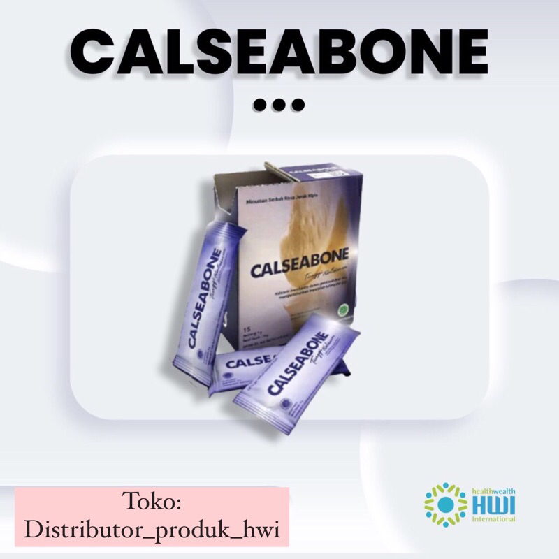 Jual CALSEABONE HWI 15 SACHET / CALSEABONE KALSIUM KESEHATAN TULANG ...