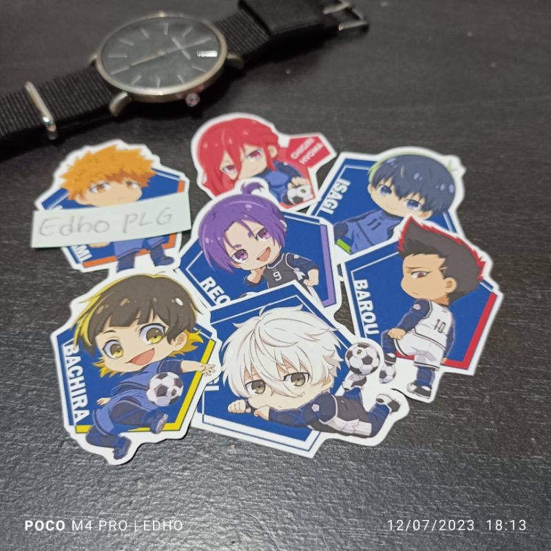 Jual stiker anime blue lock murah meriah, stiker blue lock, blue lock ...