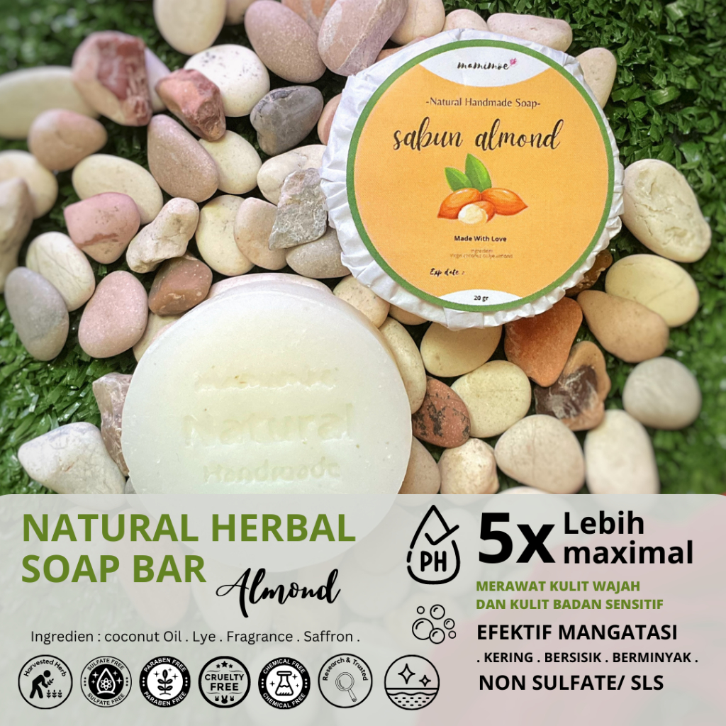 Jual Sabun almond soap bar untuk memutihkan dan mencerahkan sabun ...