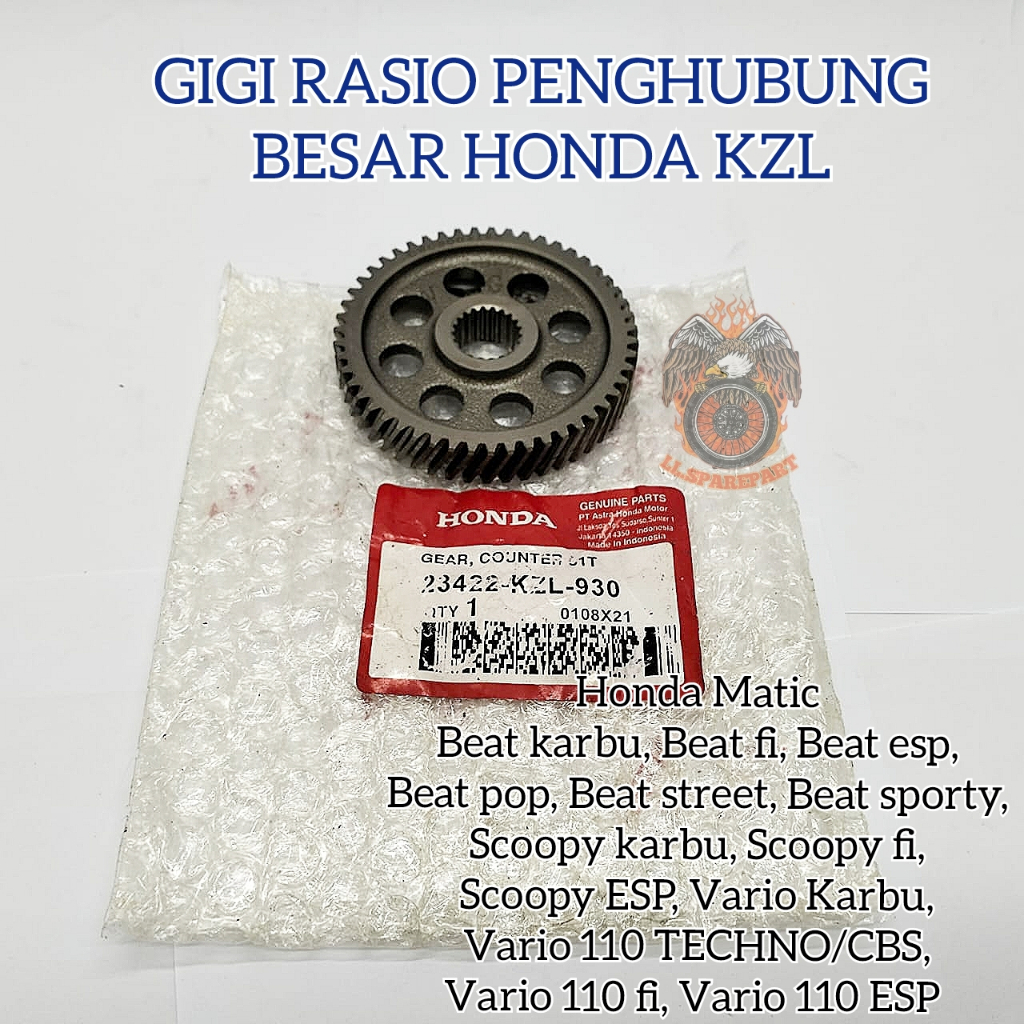Jual GIGI RASIO GARDAN BESAR HONDA KZL KUALITAS ASLI ORIGIANL HONDA ...