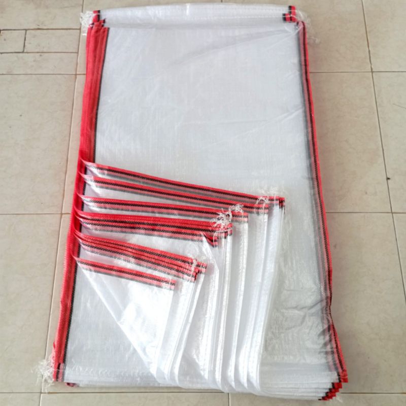 Jual Karung plastik 50 kg, karung beras 50kg polos transparan ukuran ...