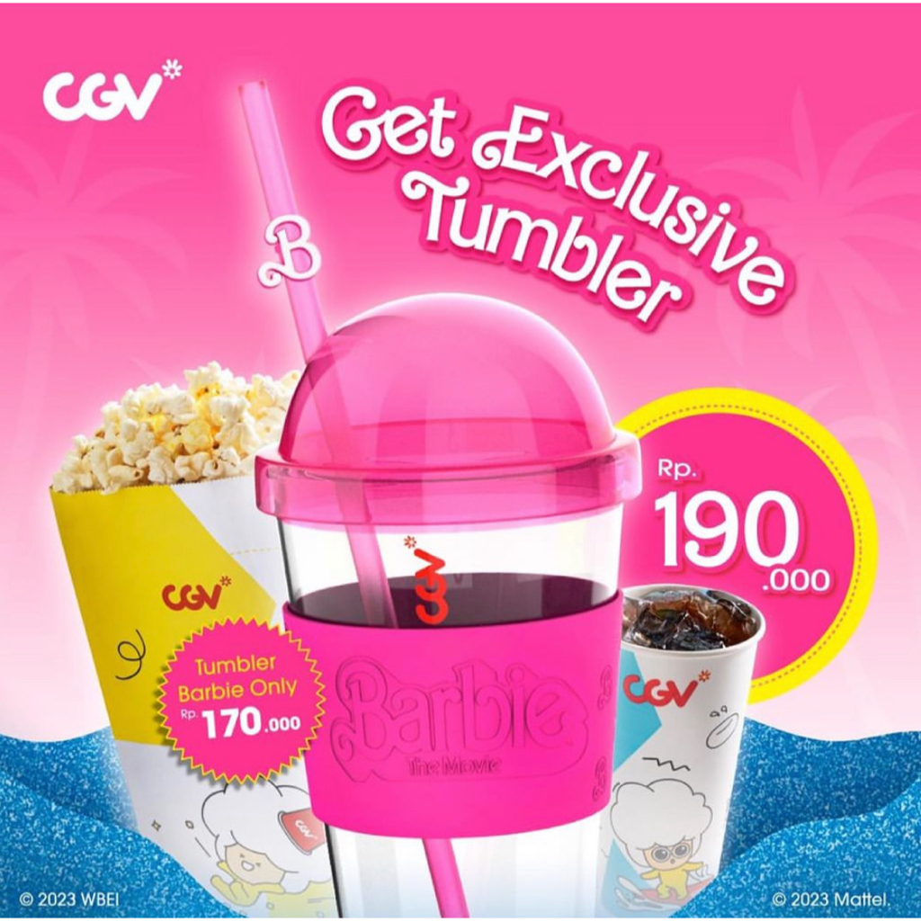 Jual JASTIP BARBIE POPCORN BOX X XXI CINEMA 21, TUMBLER X CGV (READY STOCK DAN SIAP KIRIM ...