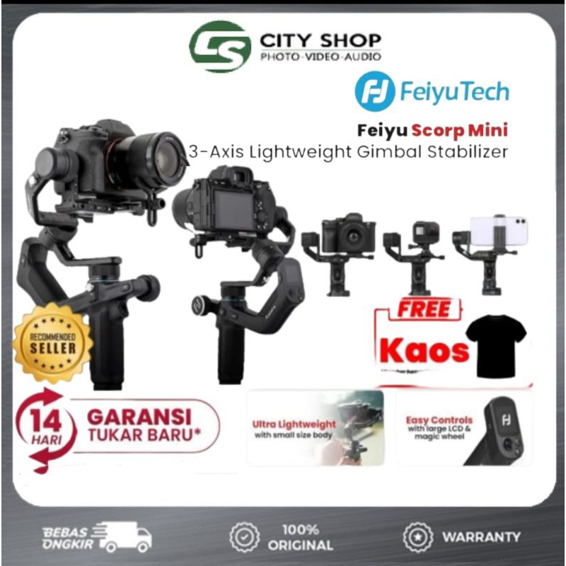 Jual FEIYU SCORP MINI 2 COMBO KIT & SCORP MINI 4IN1 STABILIZER GIMBAL 3-AXIS | Shopee Indonesia