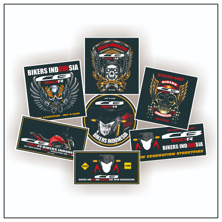 Jual stiker new cb150 r streetfire/stiker touring honda cb150r ...