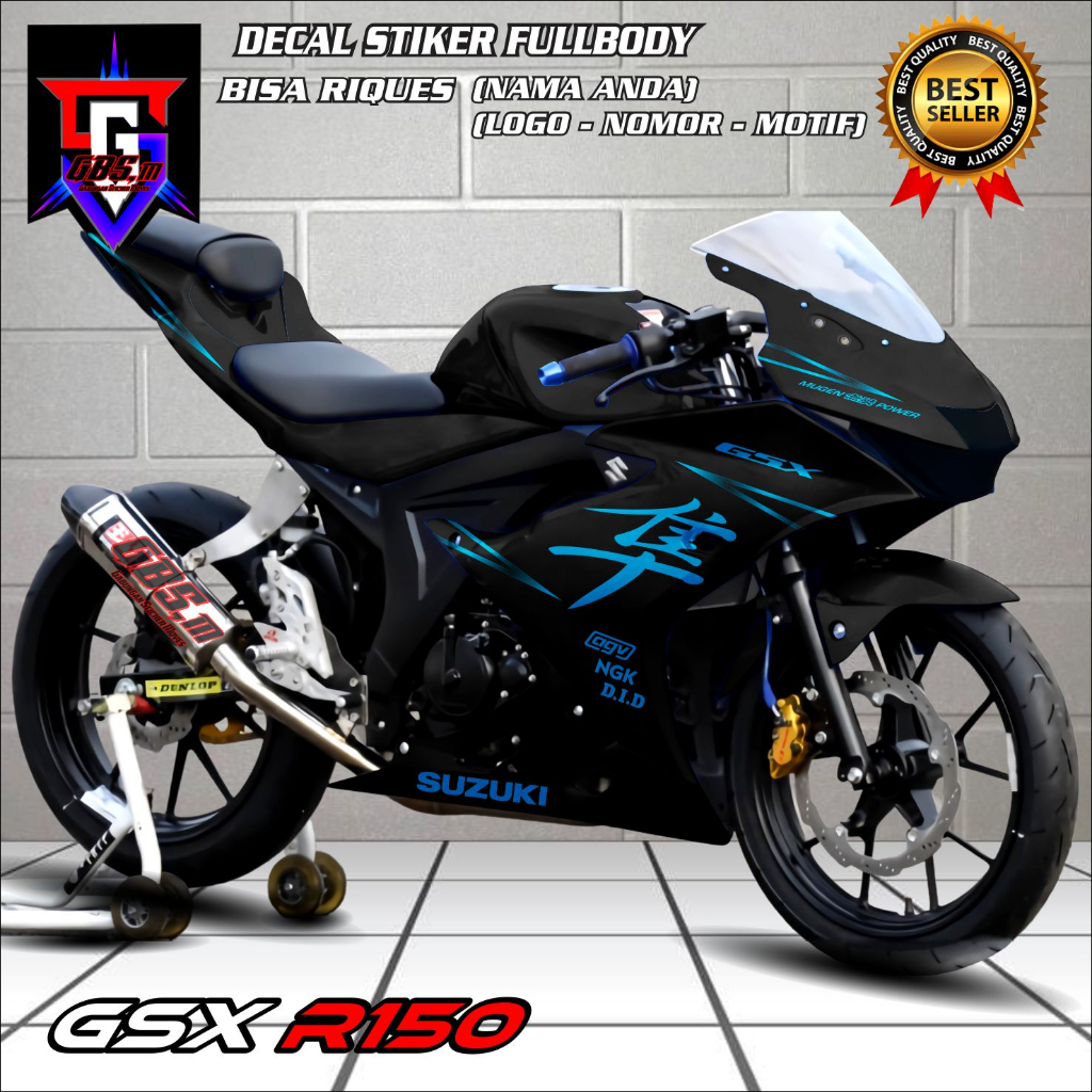 Jual Decal GSX 150R Stiker Motor GSX R150 Fullbody Sticker Suzuki GSX ...