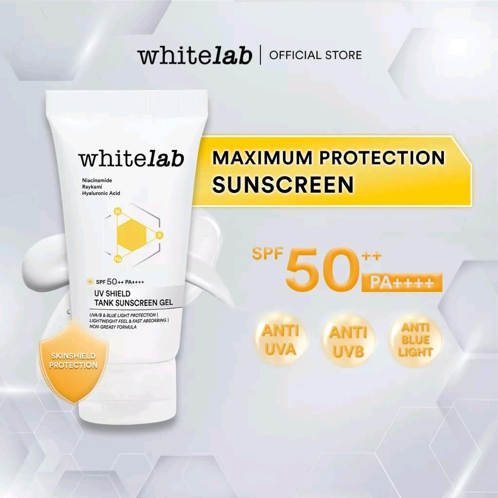 Jual Whitelab UV Shield Tank Sunscreen Gel SPF 50++ PA++++ 30ML ...