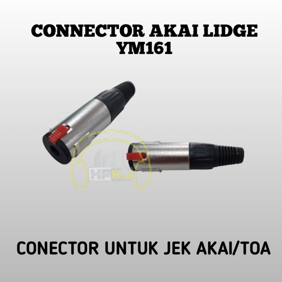 Jual CONNECTOR JEK AKAI TOA LIDGE YM-161 konektor jack toa lidge ...