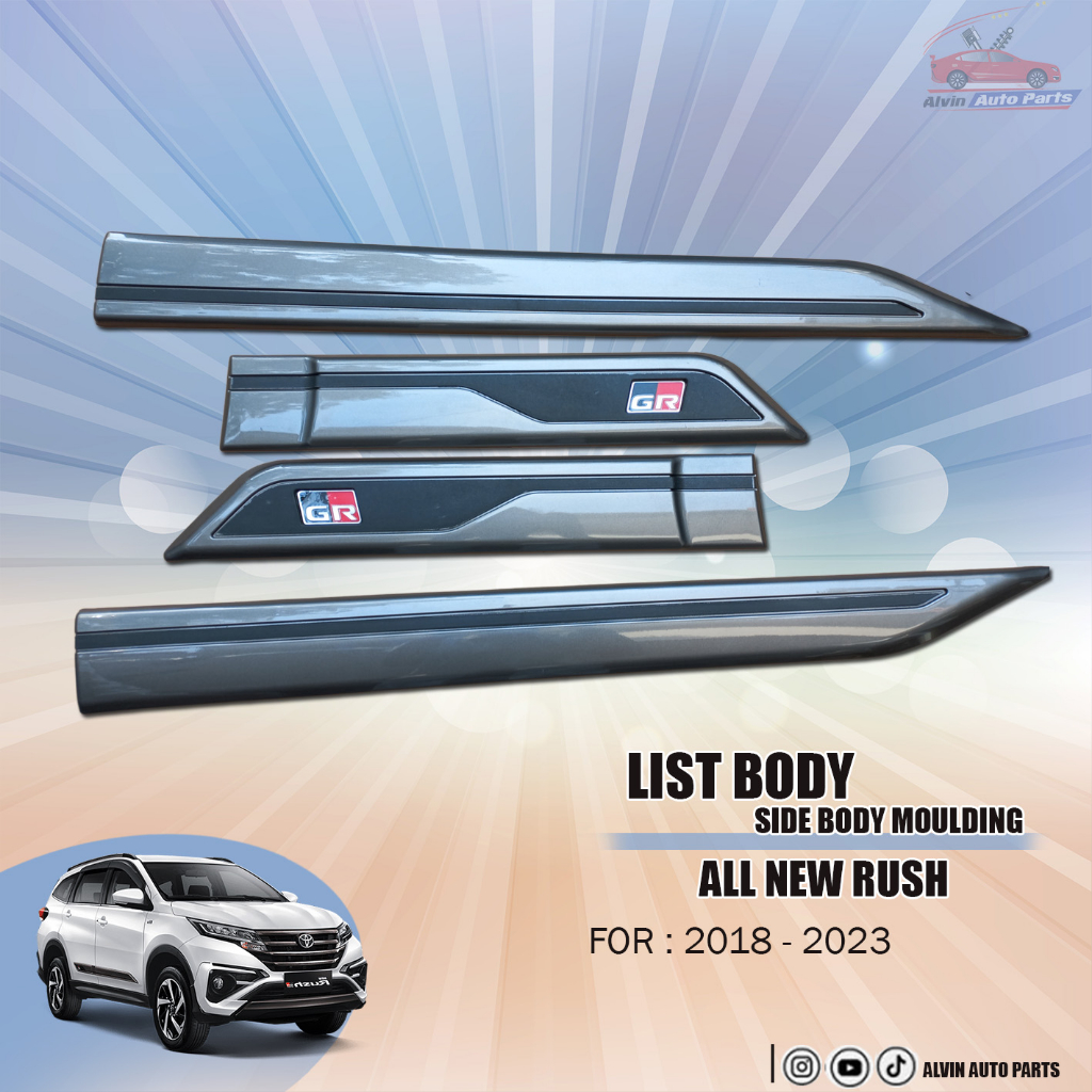 Jual LIST BODY ALL NEW RUSH / SIDE BODY MOULDING ALL NEW RUSH / LIST ...