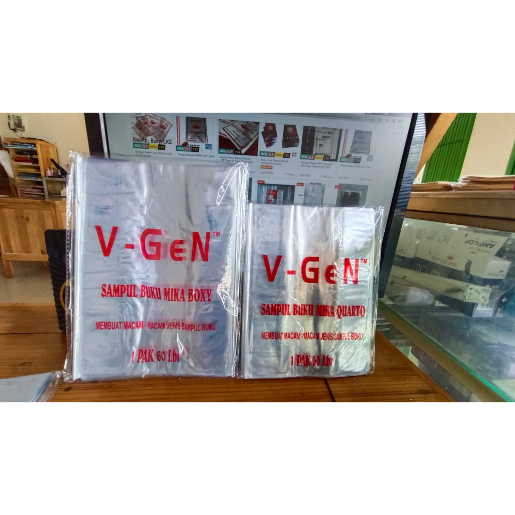 Jual Sampul Buku Plastik Mika Boxy Tebal Micro Star isi 10 lembar/1PAK 60LBR | Shopee Indonesia