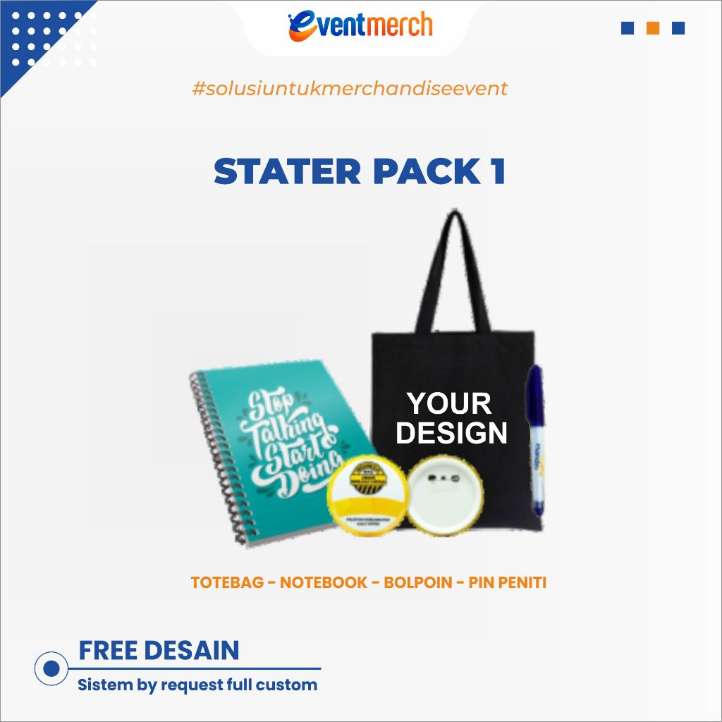 Jual PAKET SEMINAR KIT ACARA - GIFTSET - STATER PACK 1 BY EVENTMERCH ...