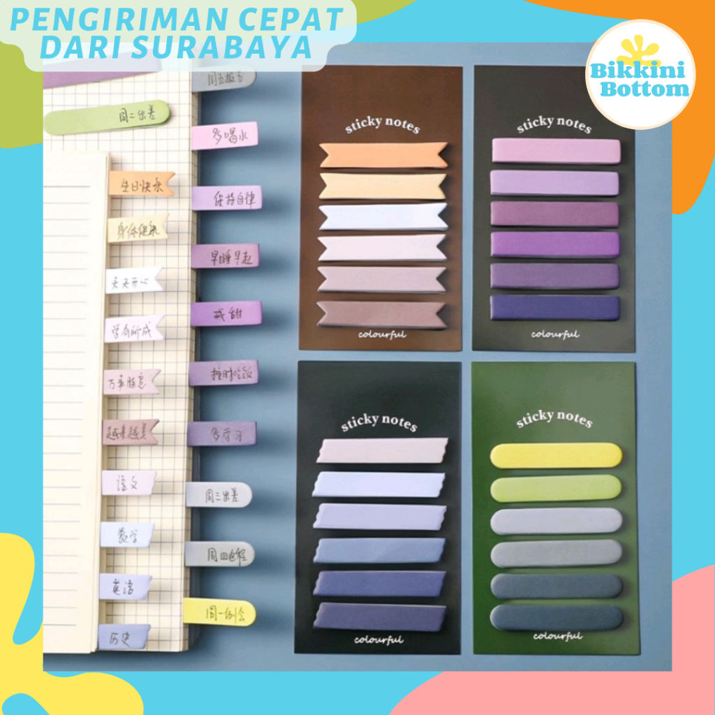 Jual Sticky Notes / Page Marker / Pembatas Buku / Notepad STK10 ...