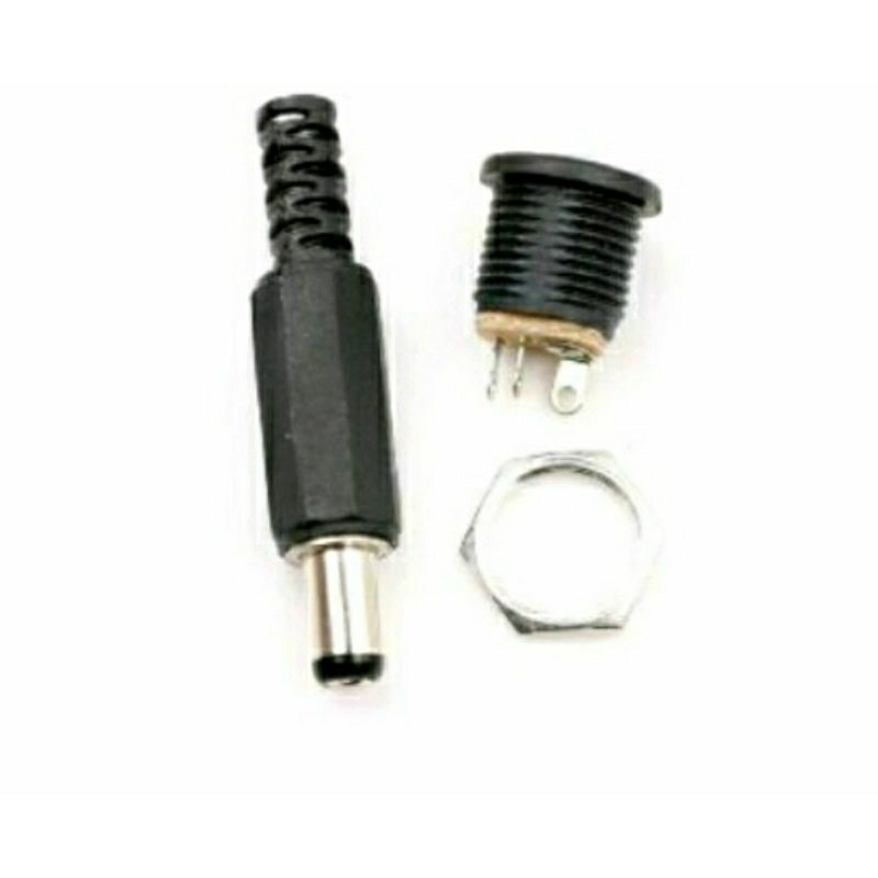 Jual 1 Pasang male female Konektor Sekrup Power Plug DC Male Female ...