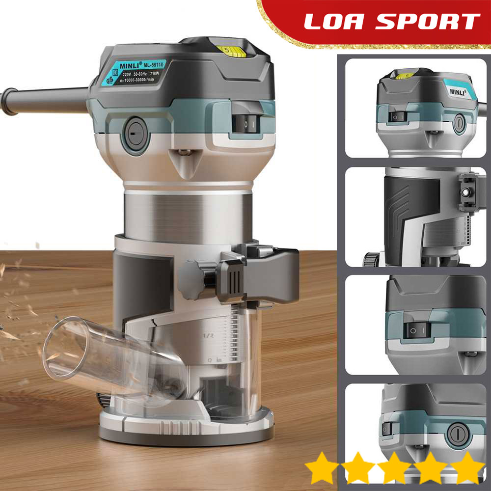 Jual Mesin Profil Kayu Wood Trimmer Manual Motor Listrik 710W 220V ...