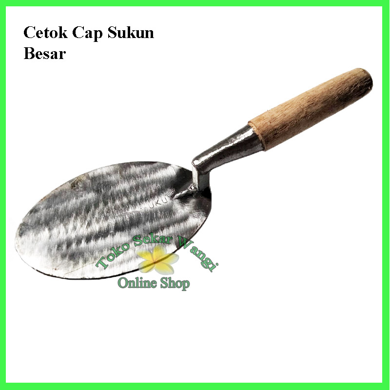 Jual CETOK SEMEN CAP SUKUN UKURAN Besar / SENDOK SEMEN Gagang Kayu ...