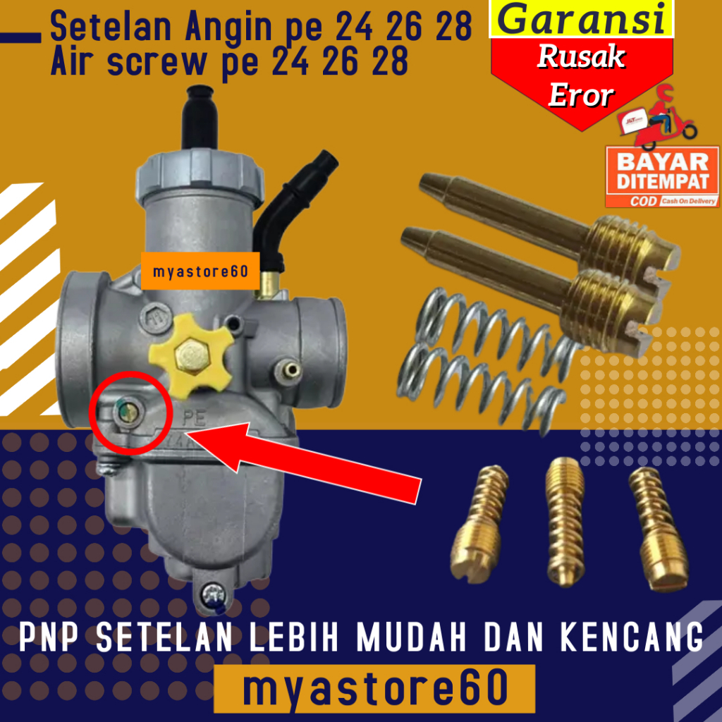Jual Setelan Stelan Angin PE24 PE26 PE28 PE30 Setingan Settingan ...