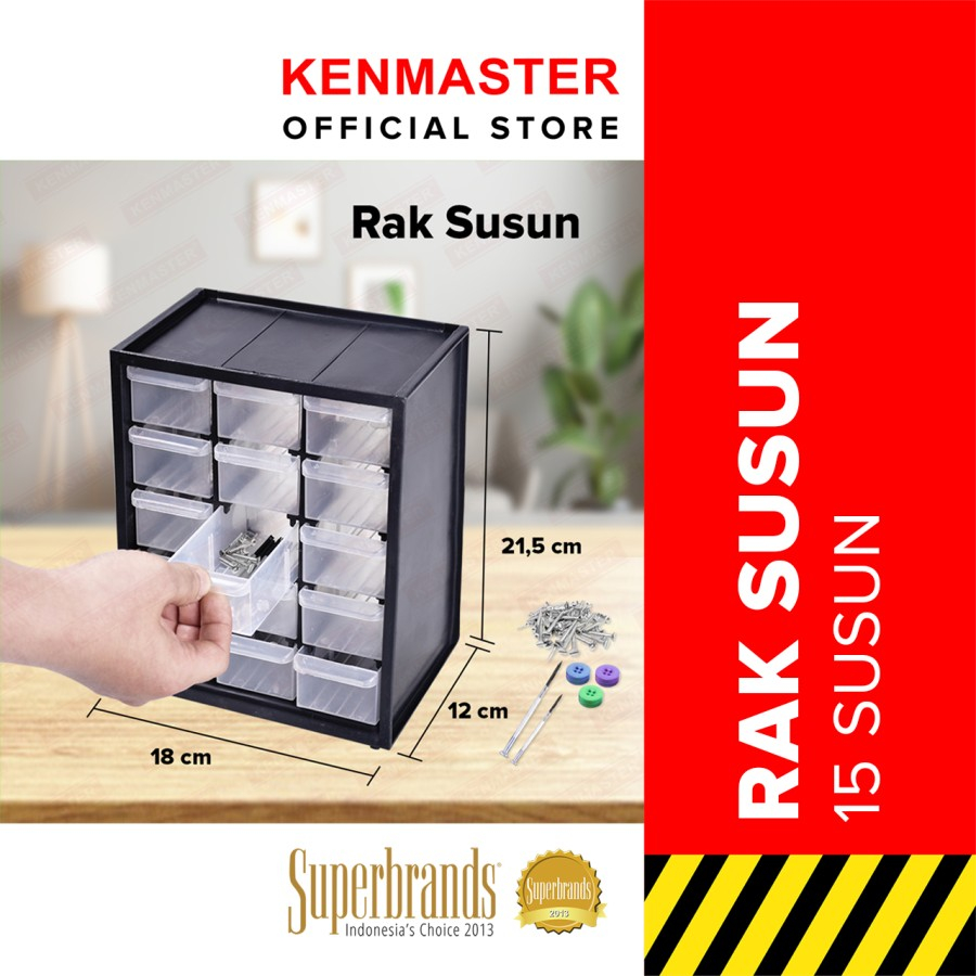 Jual Kenmaster Drawer Rak 15 Susun | Shopee Indonesia