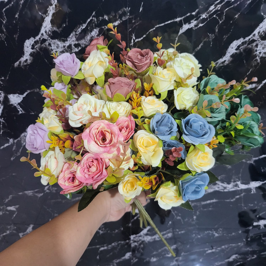 Jual Bunga Artificial buket bunga dekorasi bunga perhiasan | Shopee ...