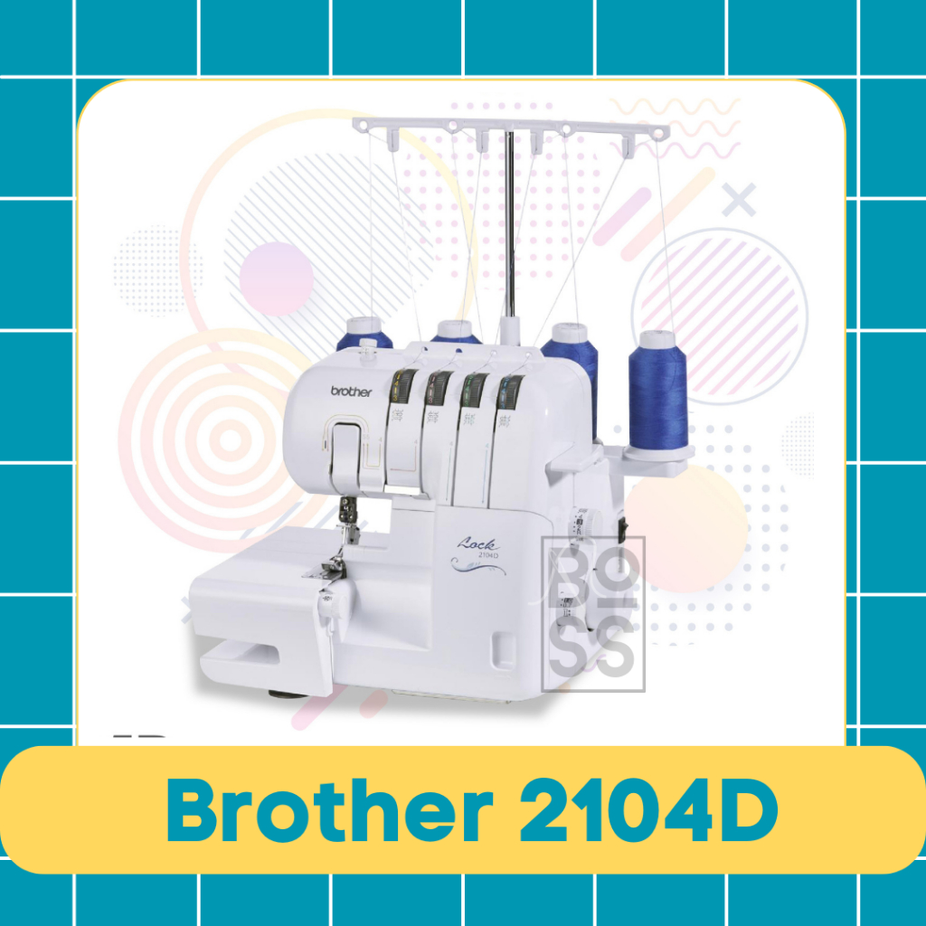 Jual Mesin Obras dan Neci BROTHER 2104D / 2104 D Lock Portable | Shopee Indonesia