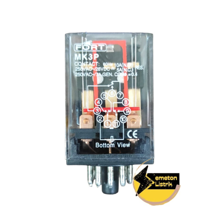 Jual RELAY MK3P 11 PIN KAKI FORT 220VAC 24VDC | Shopee Indonesia