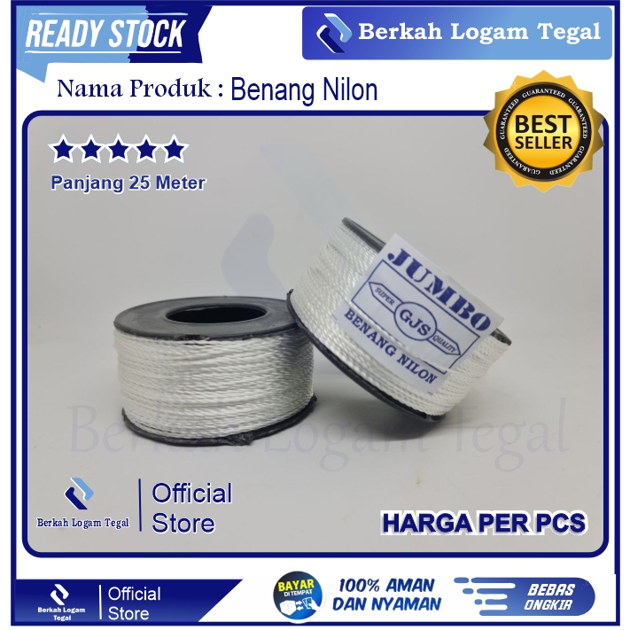 Jual Benang tukang benang nilon rol jumbo panjang 25 meter | Shopee ...