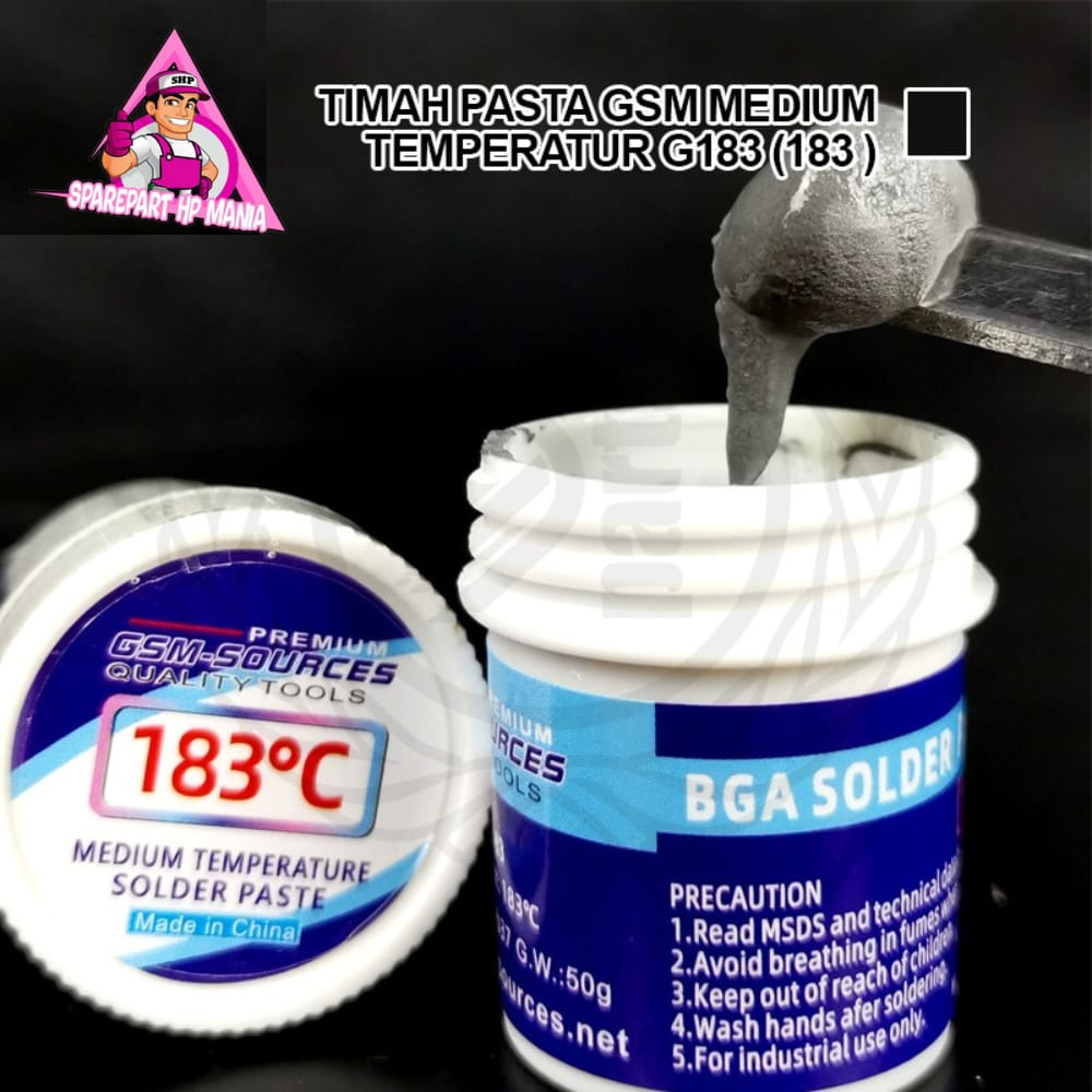 Jual TIMAH CAIR GSM SOURCE 183'C MEDIUM TEMPERATURE TIMAH PASTA SOLDER ...