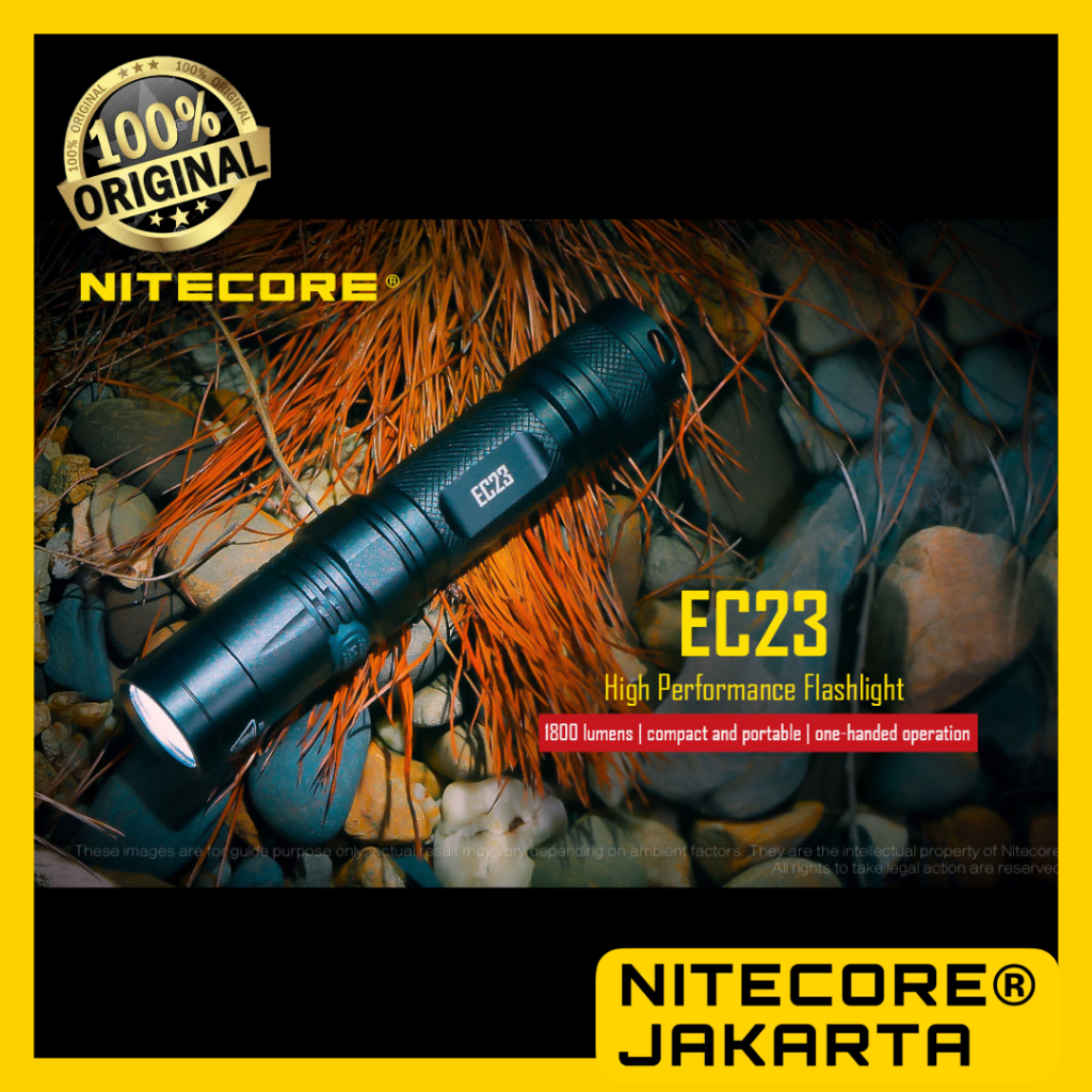 Jual Nitecore EC23 Senter LED CREE XHP35 HD E2 1800 Lumens | Shopee Indonesia