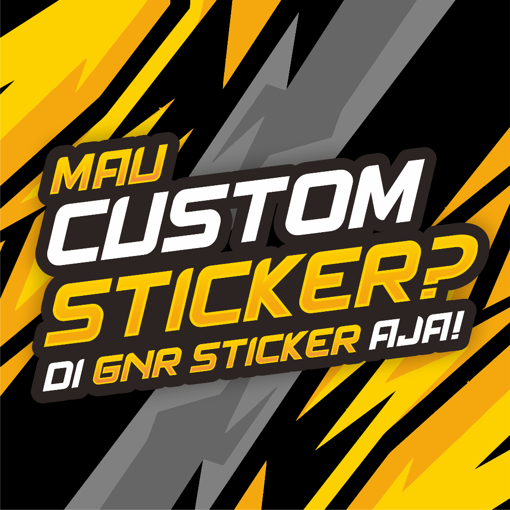 Jual Cetak Sticker Costume A3 & Bahan Meteran Cutting Putus tembus ...