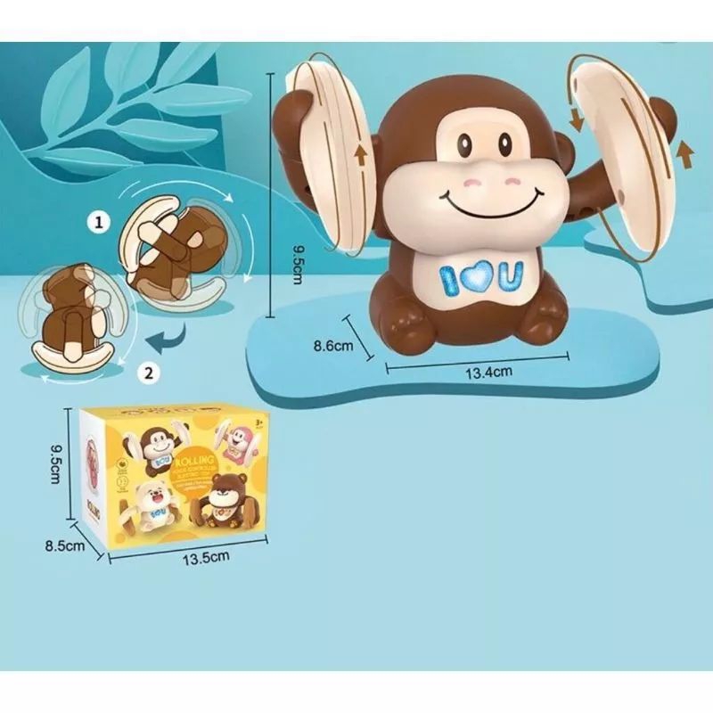 Jual Mainan Rolling Monkey/Monyet Berputar | Shopee Indonesia