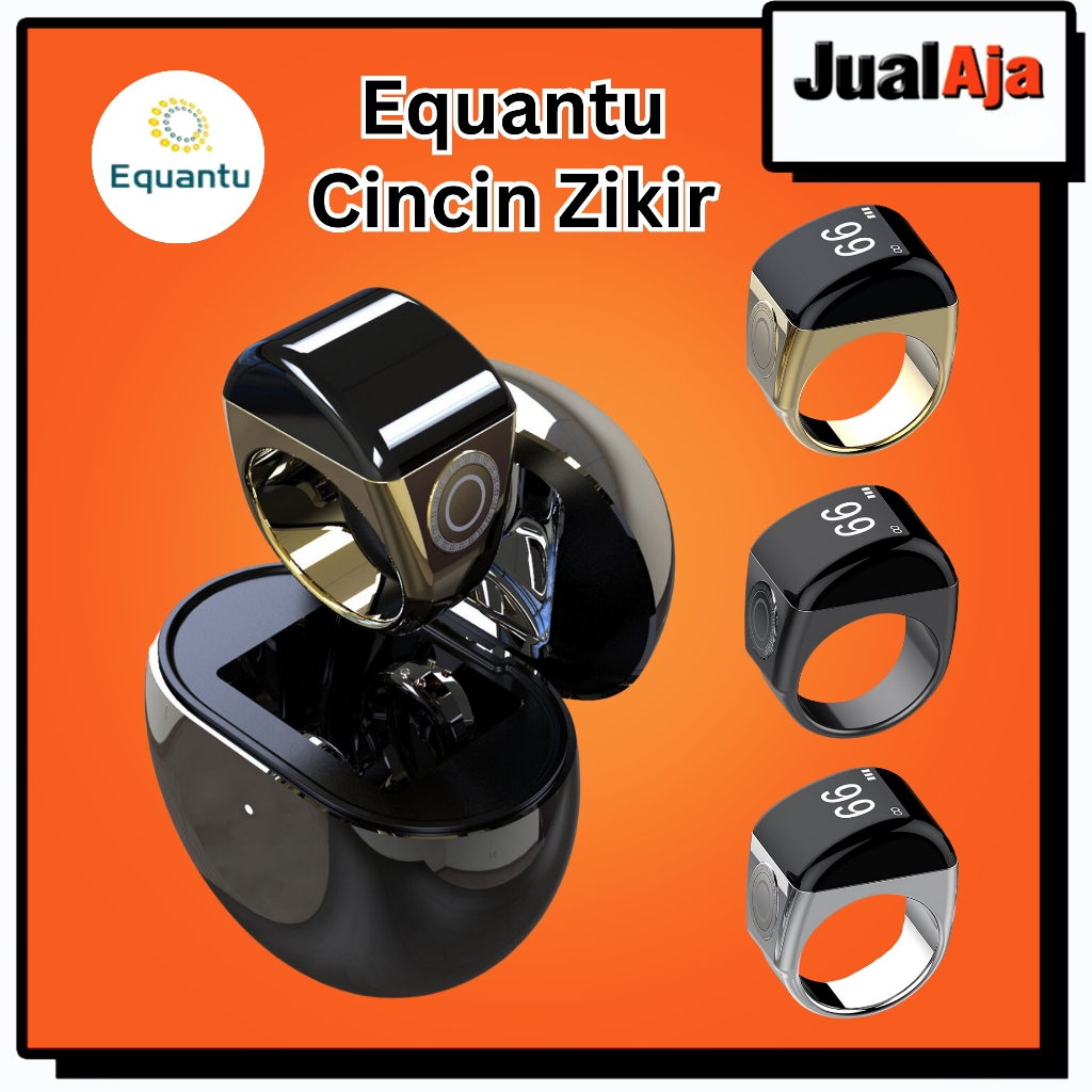 Jual Cincin Tasbih Digital Equantu Zikr Ring Premium Tasbeh Charger ...