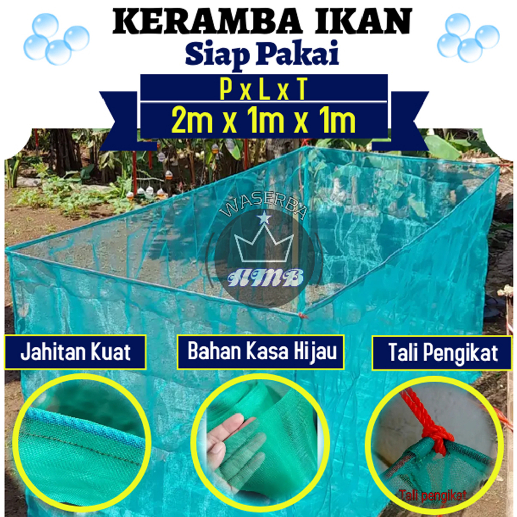 Jual Jaring Keramba Apung Hapa Tanjaran Ikan Ukuran 2m x 1m x 1m ...