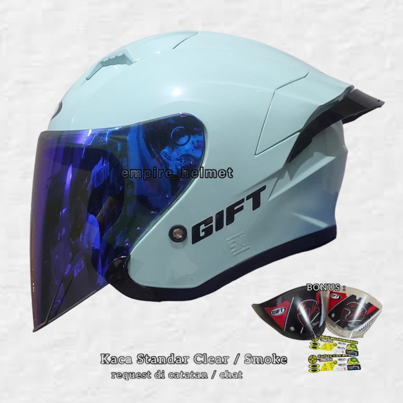 Jual Helm Gift EASY GREEN PAKET GANTENG ORIGINAL 100% REALPICT SNI ...