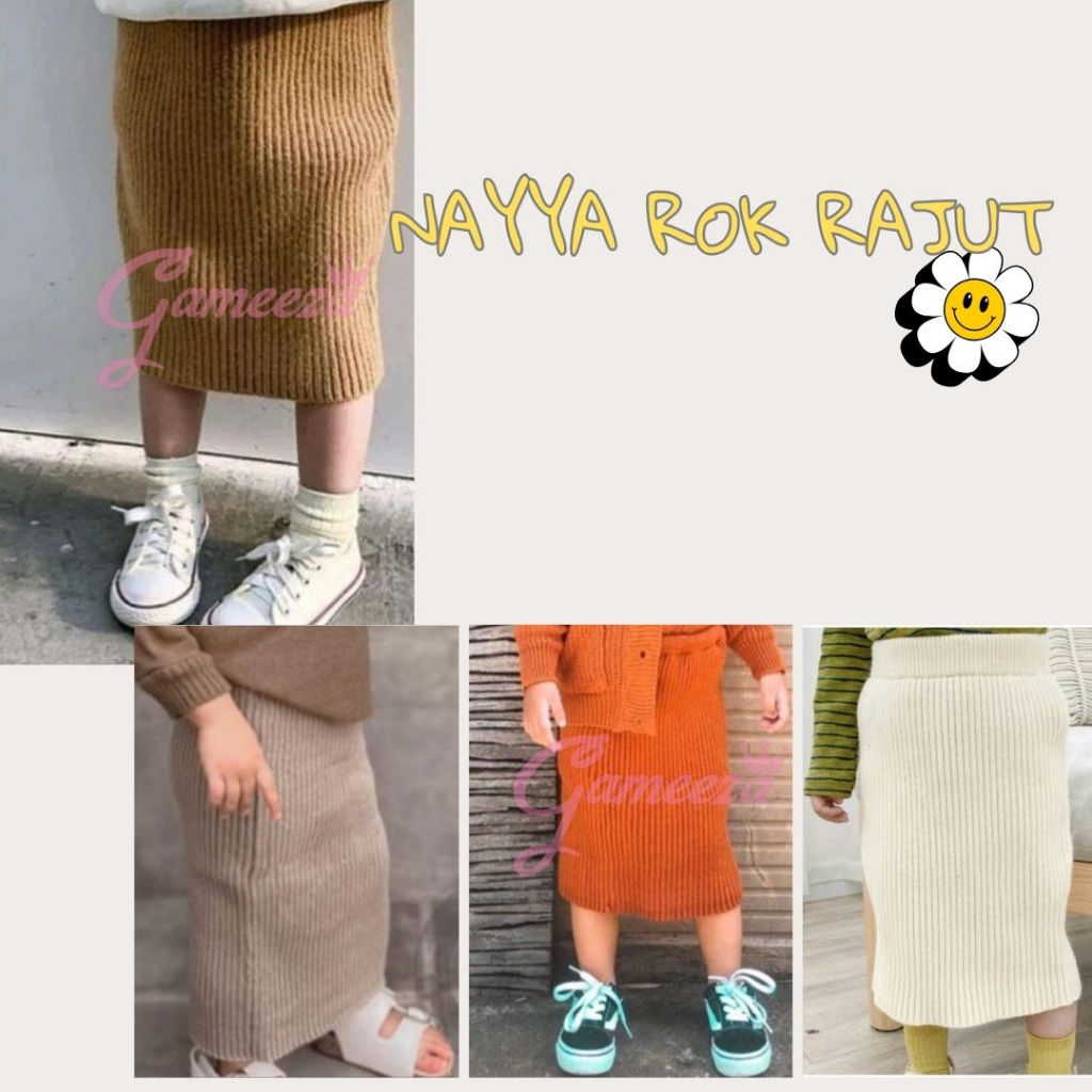 Jual NAYYA Rok Rajut Anak 1-6 Tahun Rok Span Rajut Anak Perempuan Rok ...