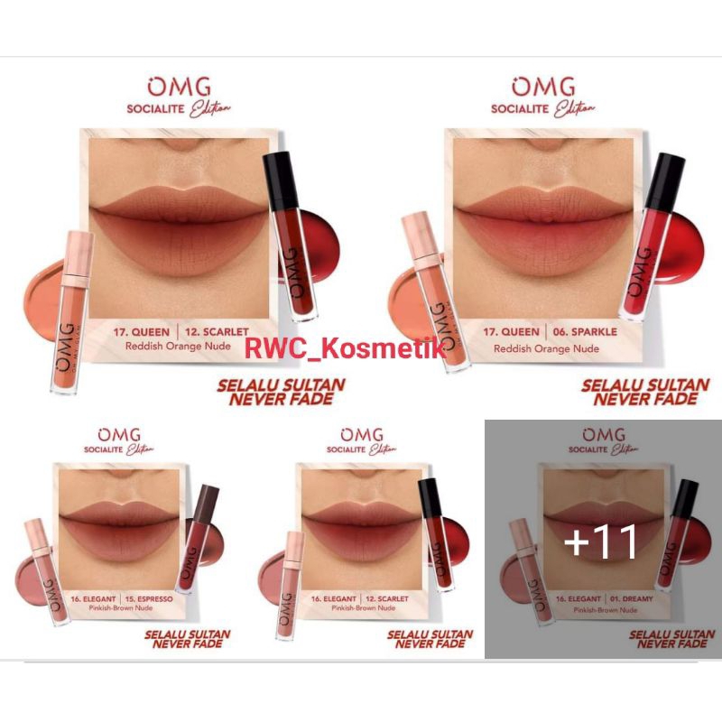 Jual OMG Oh My Glam Paket Ombre Lips OMG | Lipcream OMG | Ombre OMG Lip ...