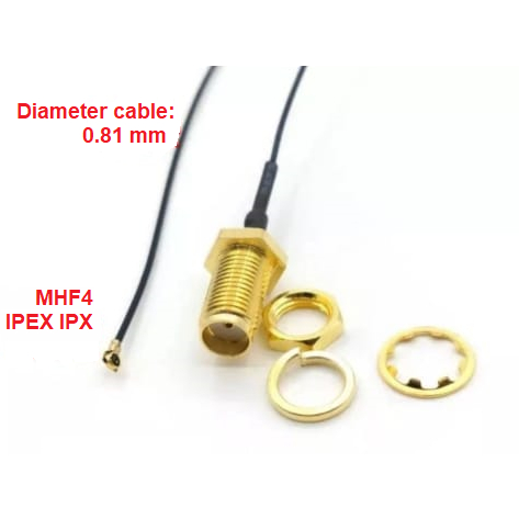 Jual Pigtail MHF4 to SMA Female - IPX IPEX Antena WIFI Modem Drone ...