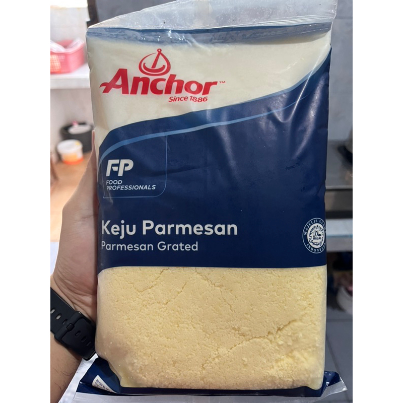 Jual keju parut anchor grated parmesan 250g (bungkus plastik) hanya ...