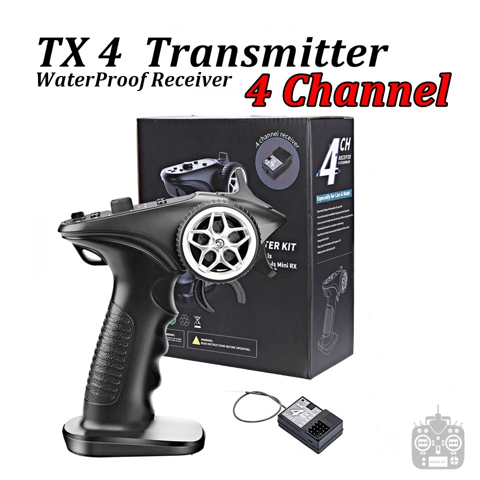 Jual Transmitter TX4 Remote 4 channel Waterproof Receiver | Shopee Indonesia