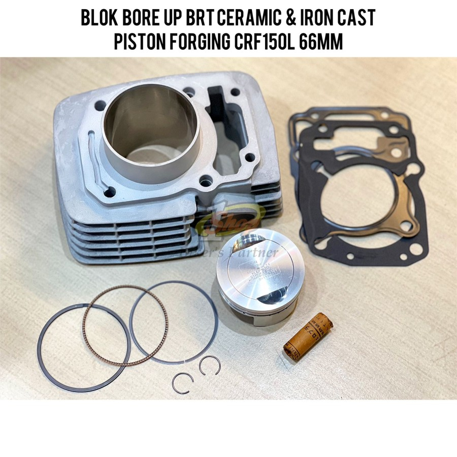 Jual Paket Bore Up BRT 66mm 63mm Ceramic Honda CRF 150, KLX 150, WR155 | Shopee Indonesia