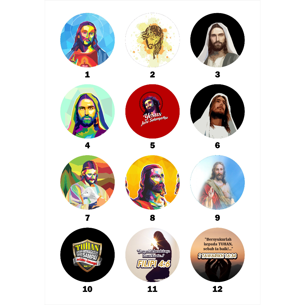 Jual GANTUNGAN KUNCI AYAT ALKITAB GAMBAR YESUS COCOK U hadia SOUVENIR ...