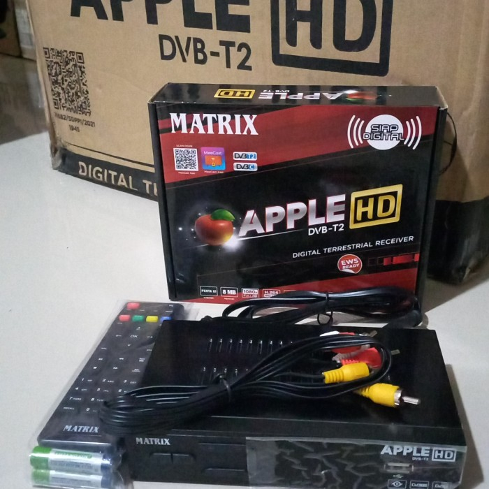 Jual PROMOOO!!! STB Set Top Box MATRIX APPLE HD MERAH DVBT2 | Shopee ...