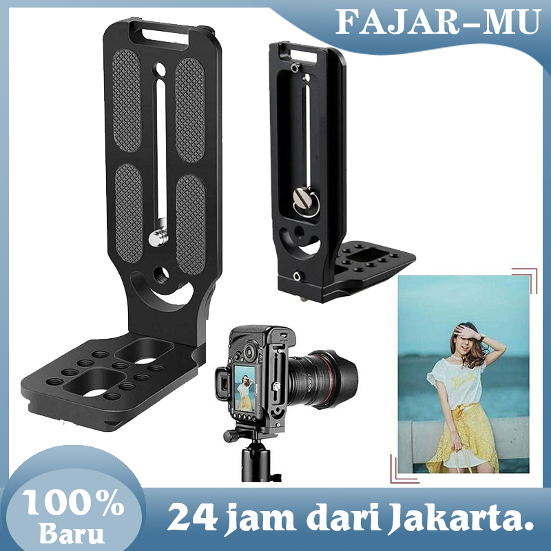 Jual L Shape Bracket Quick Release Aluminium Alloy Untuk Universal DSLR ...