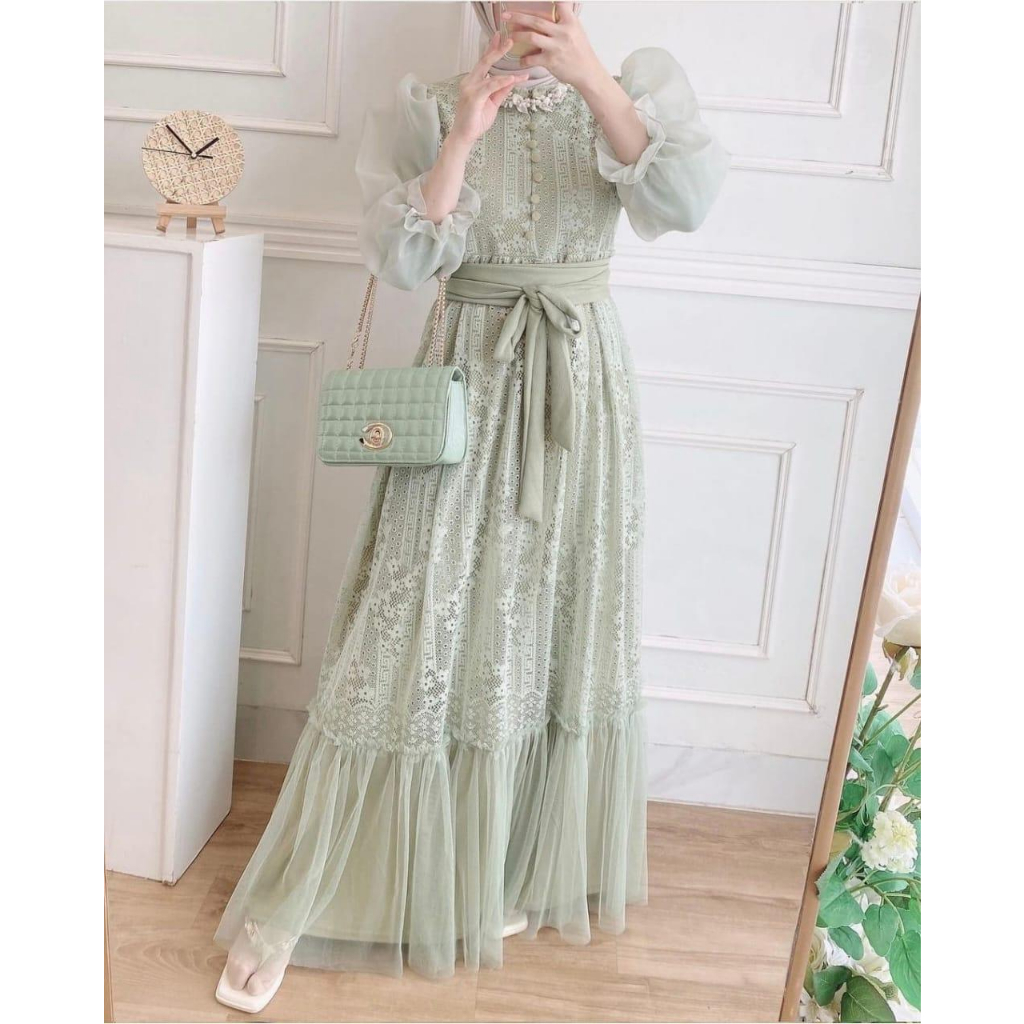 Jual MAXI INARA M/L/XL MAXI DRESS BAJU GAMIS REMAJA KEKINIAN BAGUS BAJU ...