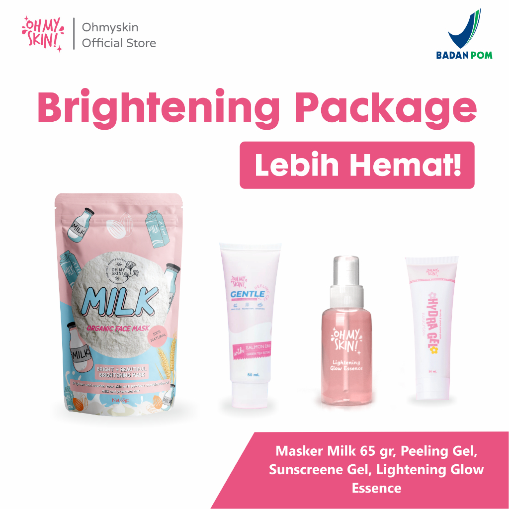 Jual Oh My Skin! Brightening Package | Paket mencerahkan kulit wajah memudarkan noda hitam dark ...