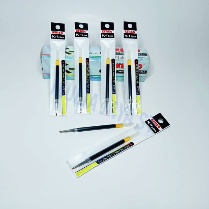 Jual Refill Isi Pulpen Gel Pen Refill K-1 0.5 mm Isi Ulang Pulpen ...