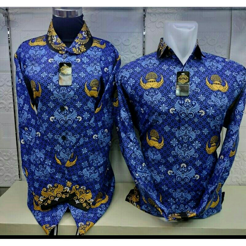 Jual Seragam Korpri Kerah Hitam || Seragam Kopri Kerah Hitam || | Shopee Indonesia