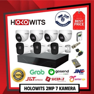 Jual PAKET CCTV HOLOWITS 7 KAMERA 2MP 1080P | Shopee Indonesia